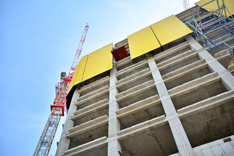 Skyscraper Building during Construction. Stock Image - Image of ...