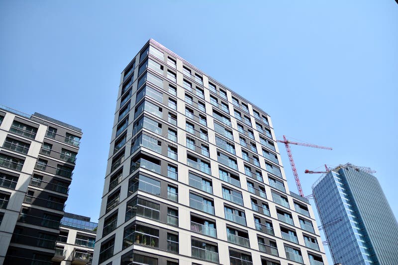 Skyscraper Building during Construction. Stock Image - Image of ...
