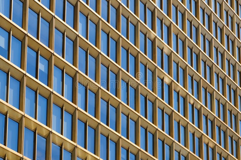 Skyscraper Building Exterior - Window Facade Stock Image - Image of ...