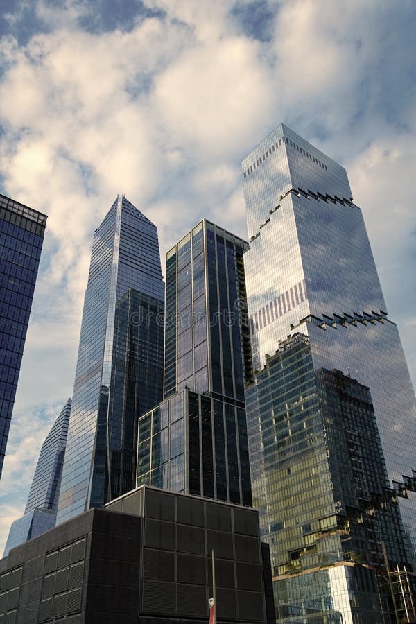 Skyscraper Building Facades. Modern City Perspective. Skyscraper in ...