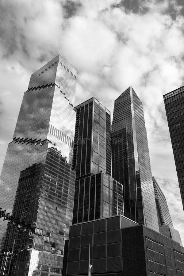 Skyscraper Building Facades. Modern City Perspective. Skyscraper in ...