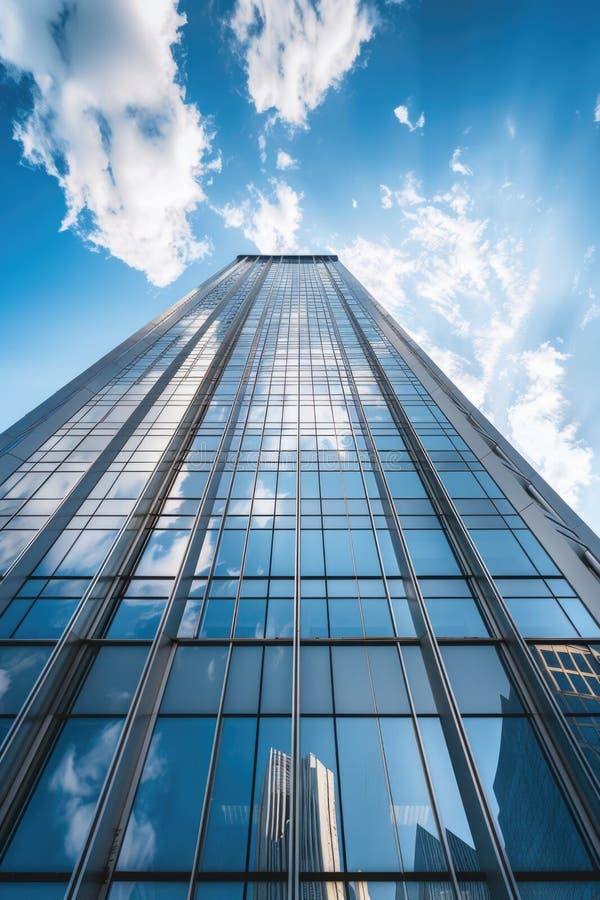 Skyscraper Building with Many Windows Stock Photo - Image of ...
