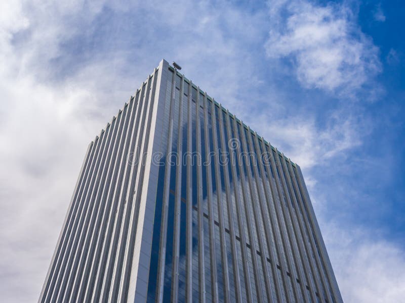 Skyscraper Building and Sky View Stock Photo - Image of high, cityscape ...