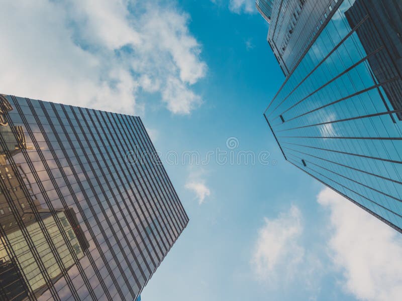 Skyscraper Buildings and Sky View Stock Image - Image of outdoors ...
