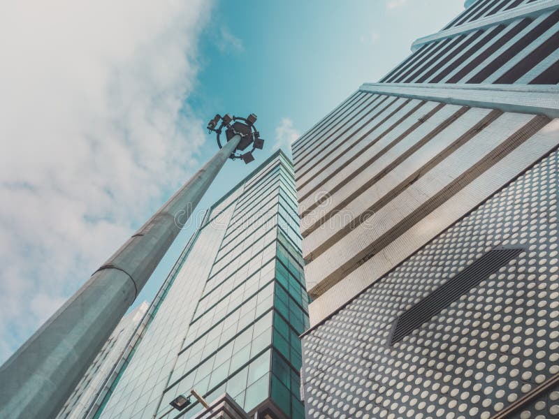 Skyscraper Buildings and Sky View Stock Image - Image of business ...