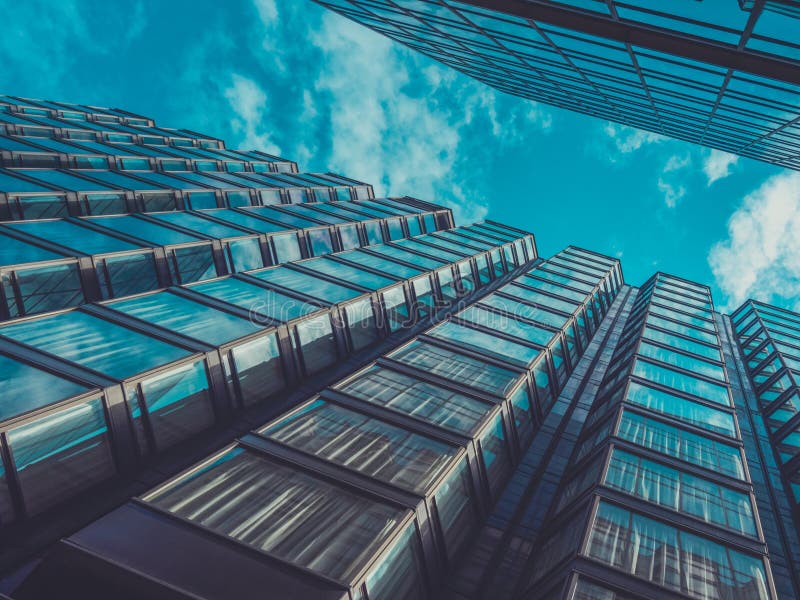 Skyscraper Buildings and Sky View Stock Image - Image of life, light ...