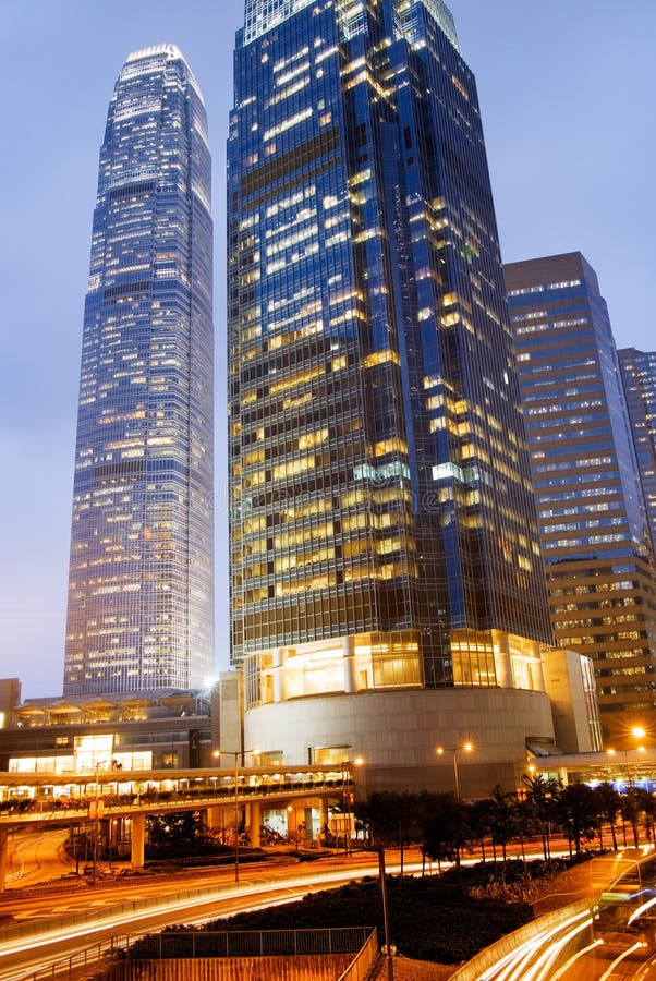 Skyscraper with Cars Motion Blurred Stock Photo - Image of movement ...