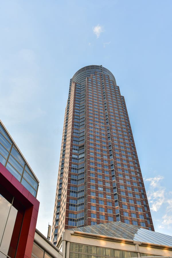 Skyscraper in the Center of a Large City. Tall Multi-storey Building ...