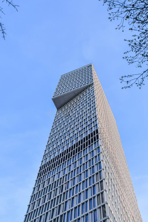 Skyscraper in the Center of a Large City. Tall Multi-storey Building ...