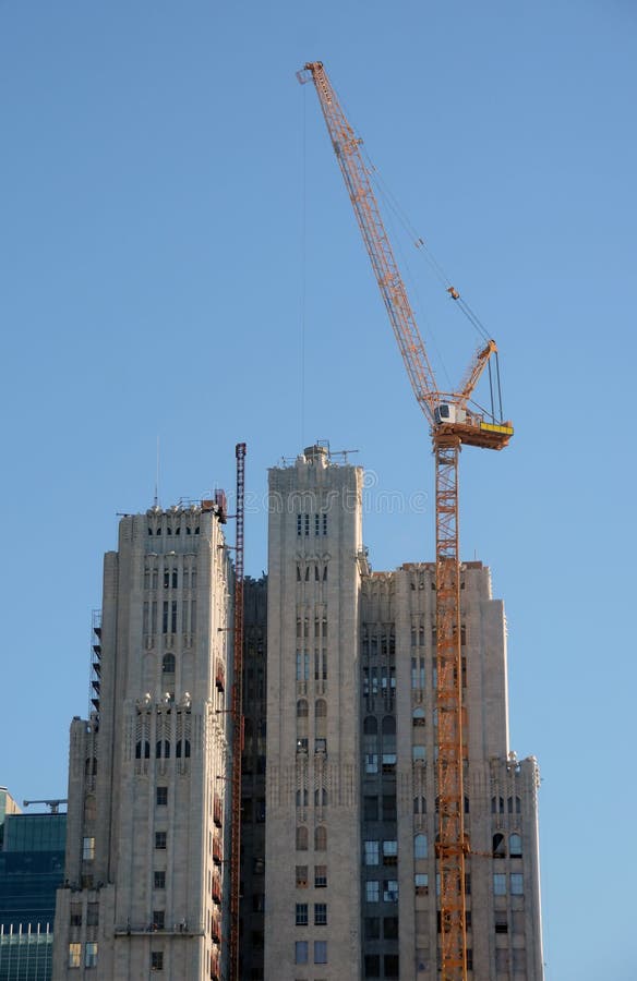 Skyscraper construction stock image. Image of skyline - 27495257