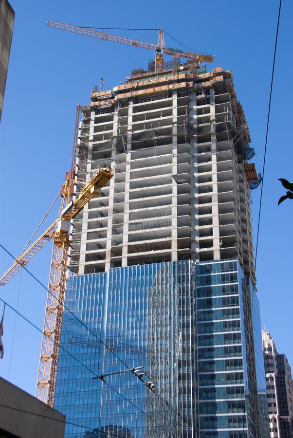 Skyscraper construction stock photo. Image of progress - 3294988