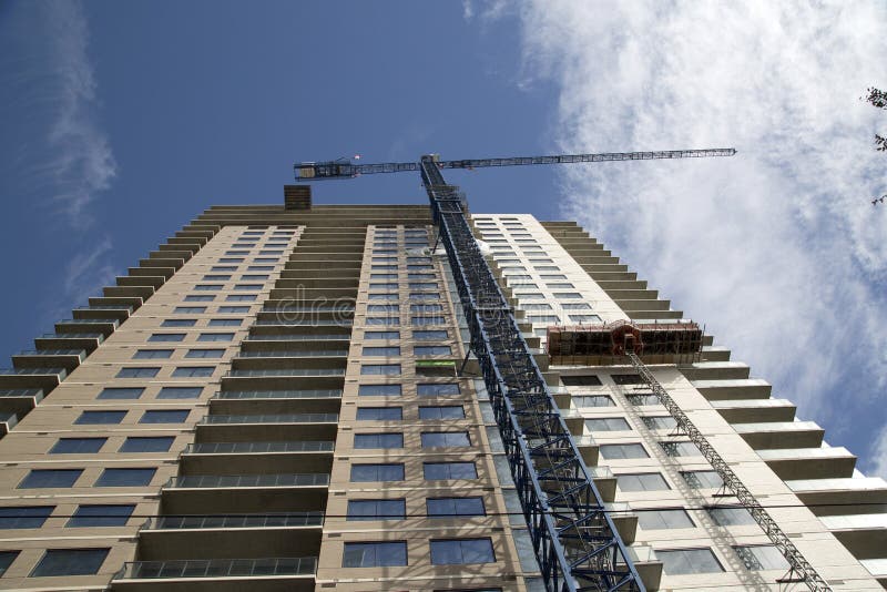 Skyscraper Construction in Downtown Dallas TX Editorial Photography ...