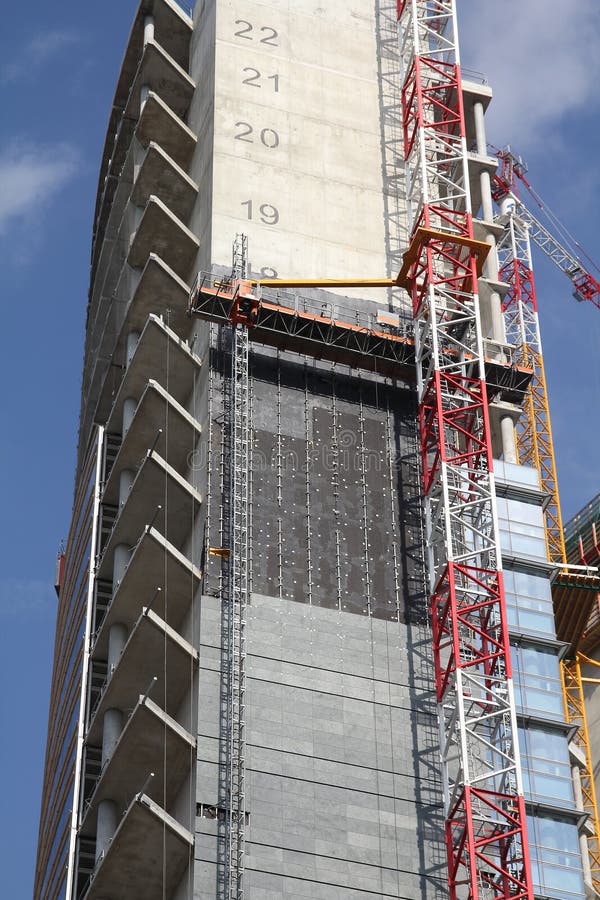 Skyscraper construction stock photo. Image of office - 37127526