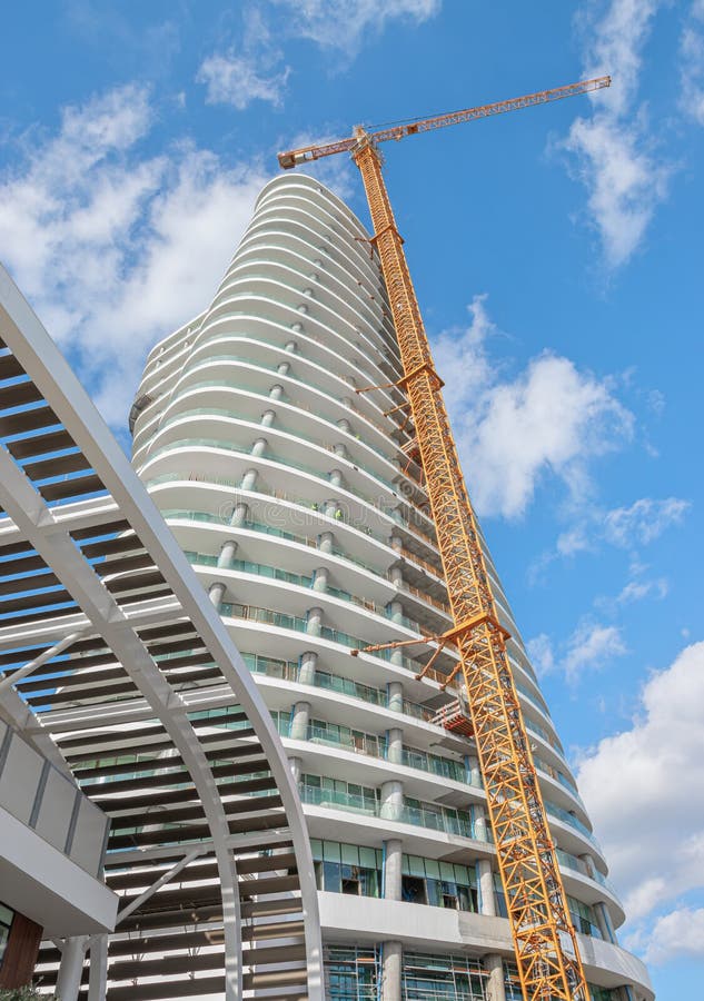 Skyscraper construction stock image. Image of infrastructure - 268038473
