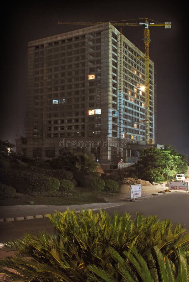 Modern Skyscraper Construction in India Stock Photo - Image of ...
