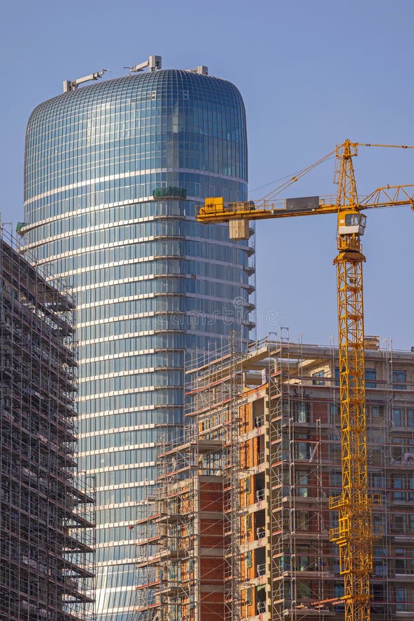 Skyscraper Construction Site Stock Image - Image of city, 2023: 273349611