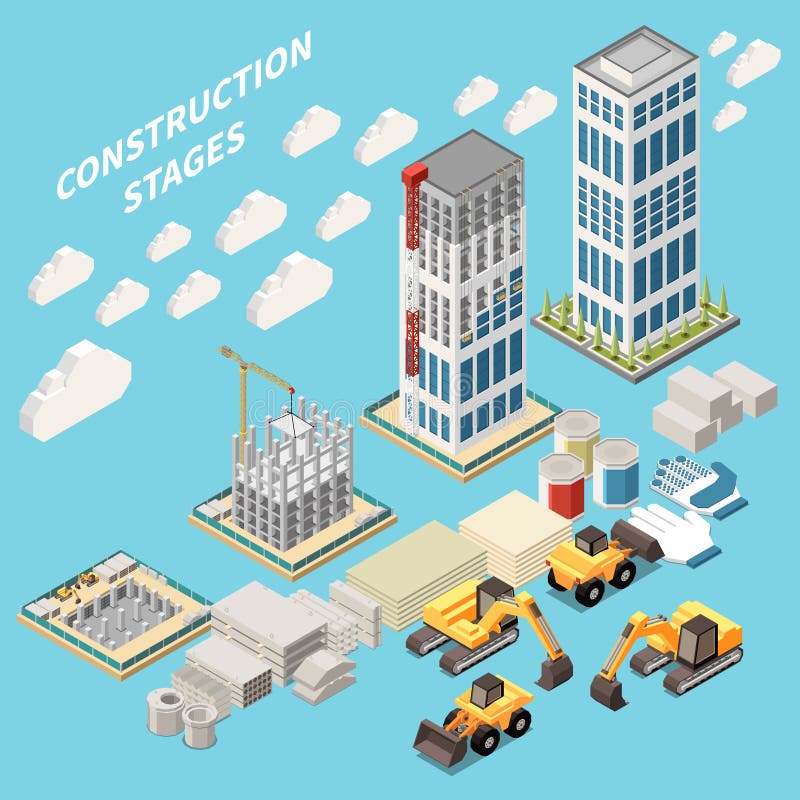 Construction Stages Stock Illustrations – 877 Construction Stages Stock ...