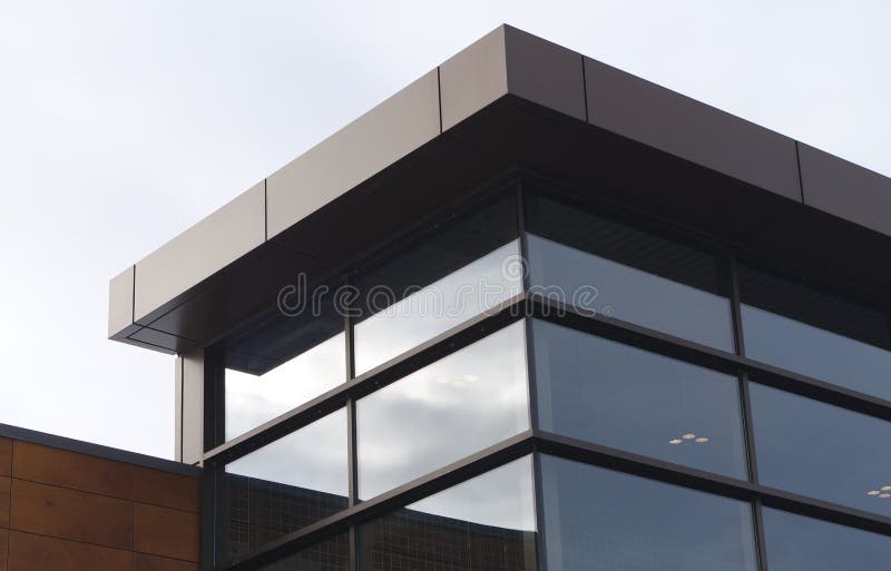 Corner Window Detail of an Office Building Stock Photo - Image of ...