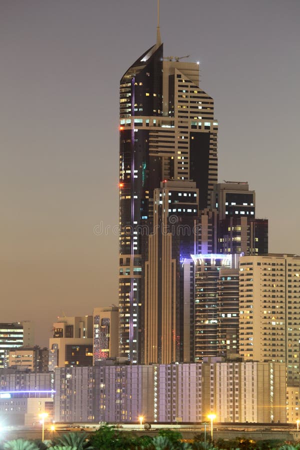 Skyscraper in Dubai stock image. Image of arab, cityscape - 23999285