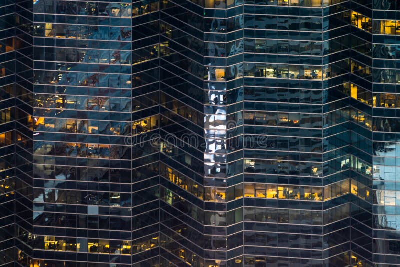 Skyscraper Exterior of Office Building Zoom View Stock Image - Image of ...