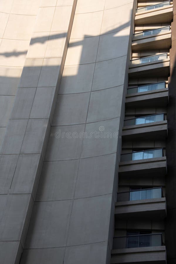 Skyscraper facade close up stock illustration. Illustration of building ...