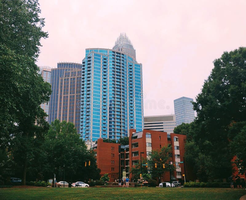 Skyscraper fourth ward editorial image. Image of landmark - 221882135