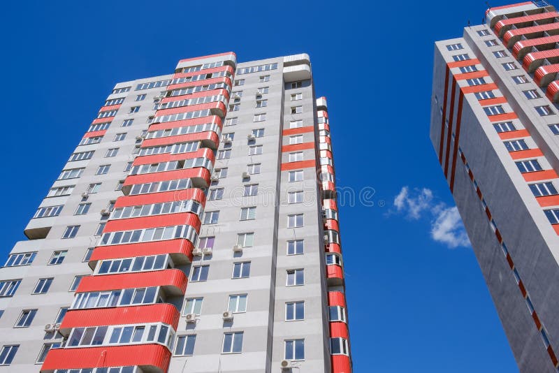 Skyscraper Glass Building Business Architecture. High City Stock Photo ...