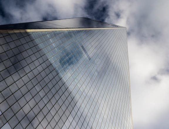 Skyscraper stock image. Image of skyscraper, glass, clouds - 58440467