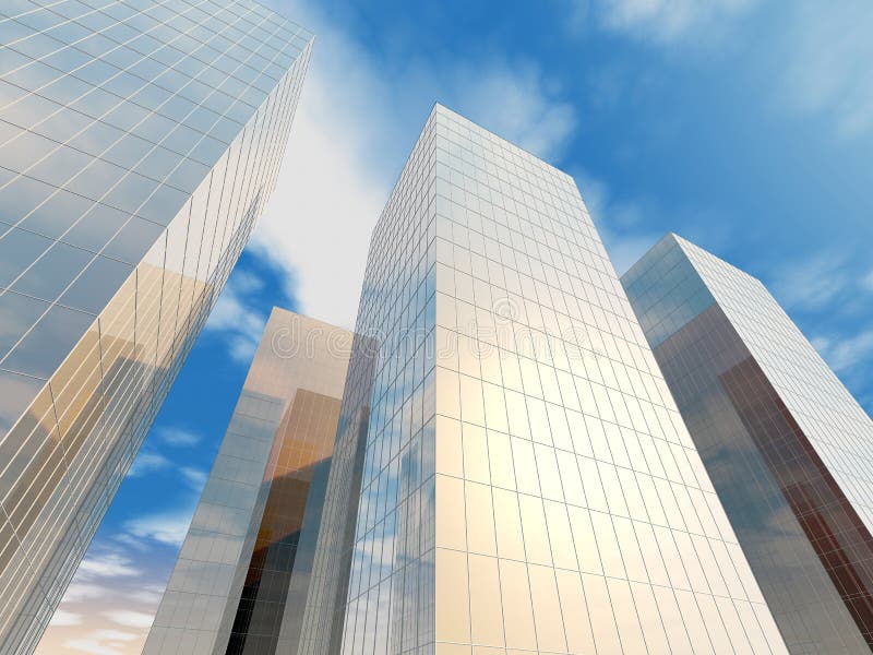 Skyscraper stock illustration. Illustration of corporation - 63076935