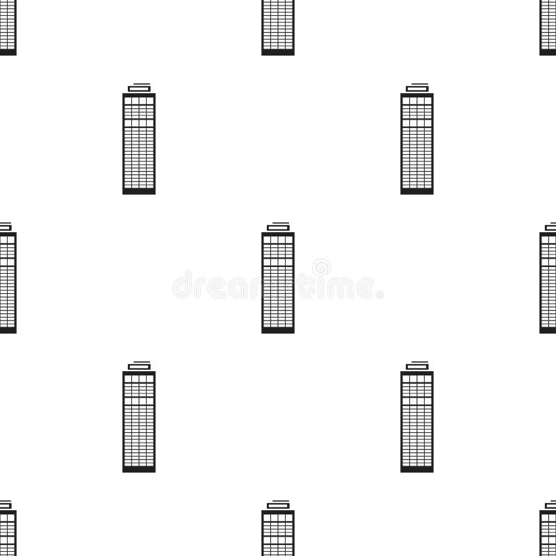 Skyscraper Icon in Black Style Isolated on White Background. Building ...