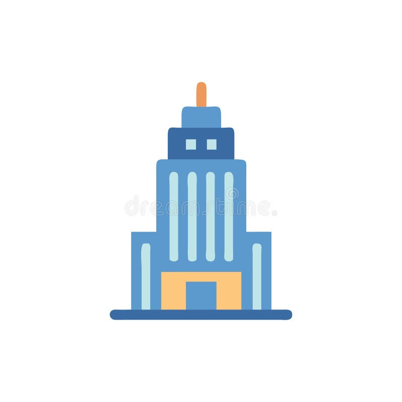 Skyscraper Icon for Modern Architecture Stock Illustration ...