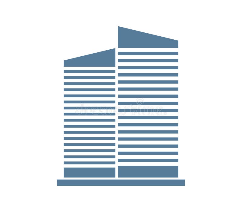 Skyscraper Icon Illustrated Stock Illustration - Illustration of ...
