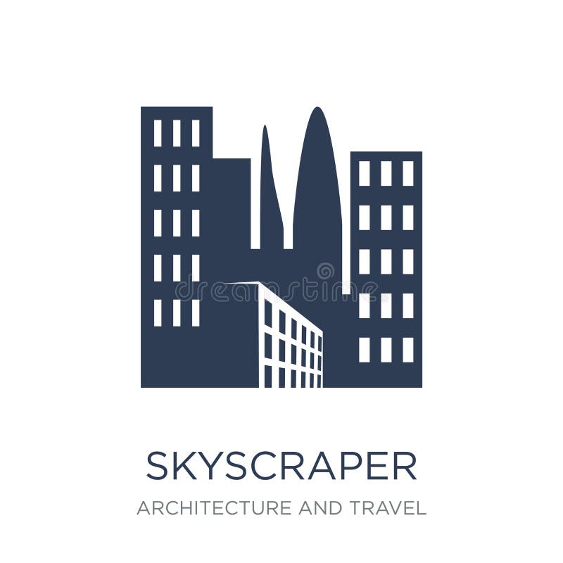 Skyscraper Icon. Trendy Modern Flat Linear Vector Skyscraper Icon on ...