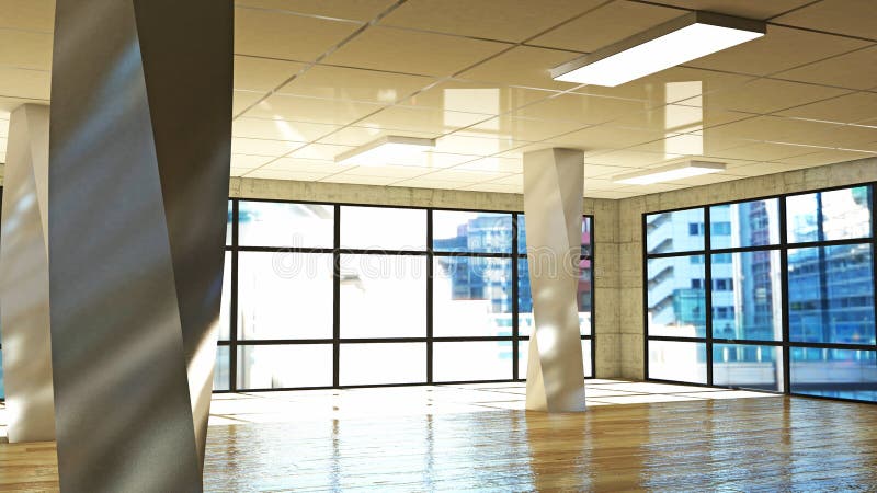 Skyscraper interior stock illustration. Illustration of design - 33105936