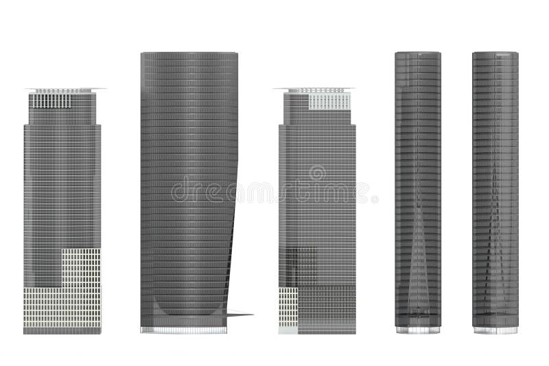 Skyscraper isolated stock illustration. Illustration of isometric ...