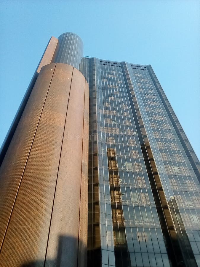 Skyscraper in joburg cbd stock image. Image of landmark - 184821193