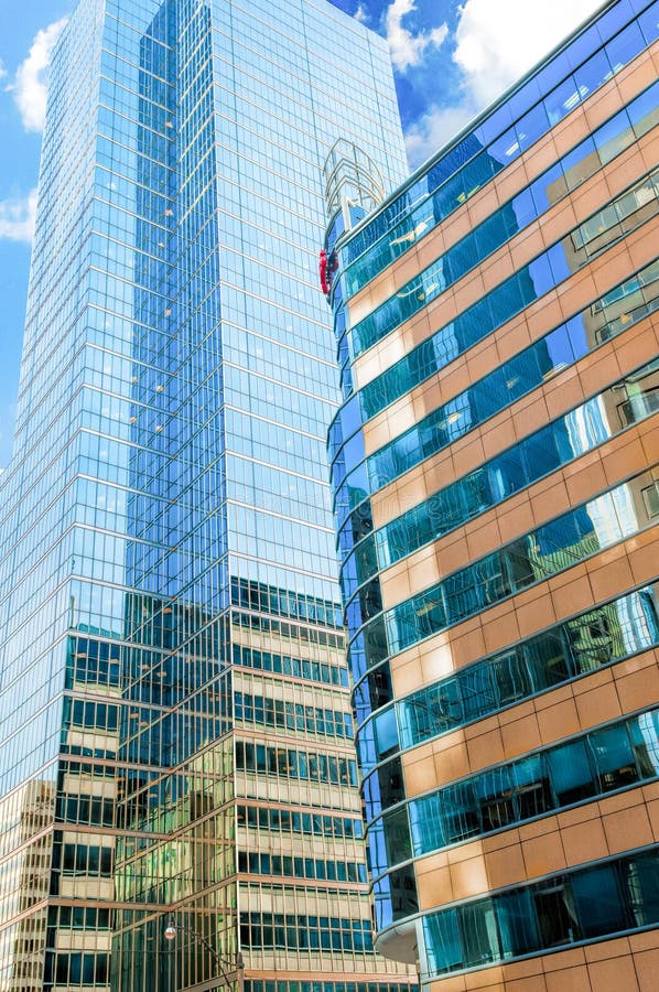 Skyscraper in Light Blue Colors Stock Image - Image of point, horizon ...