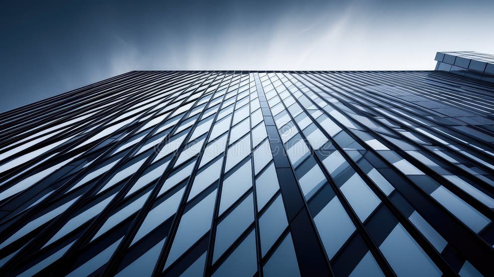 Skyscraper Lines Technology Stock Illustration - Illustration of ...