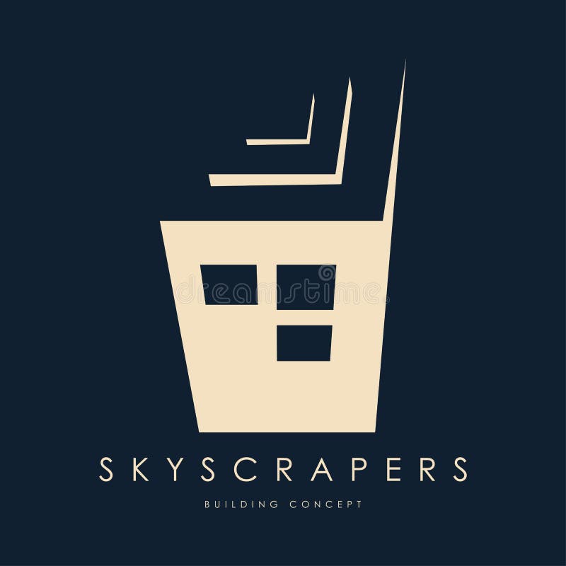 Skyscraper Logo Design Concept Vector Stock Vector - Illustration of ...