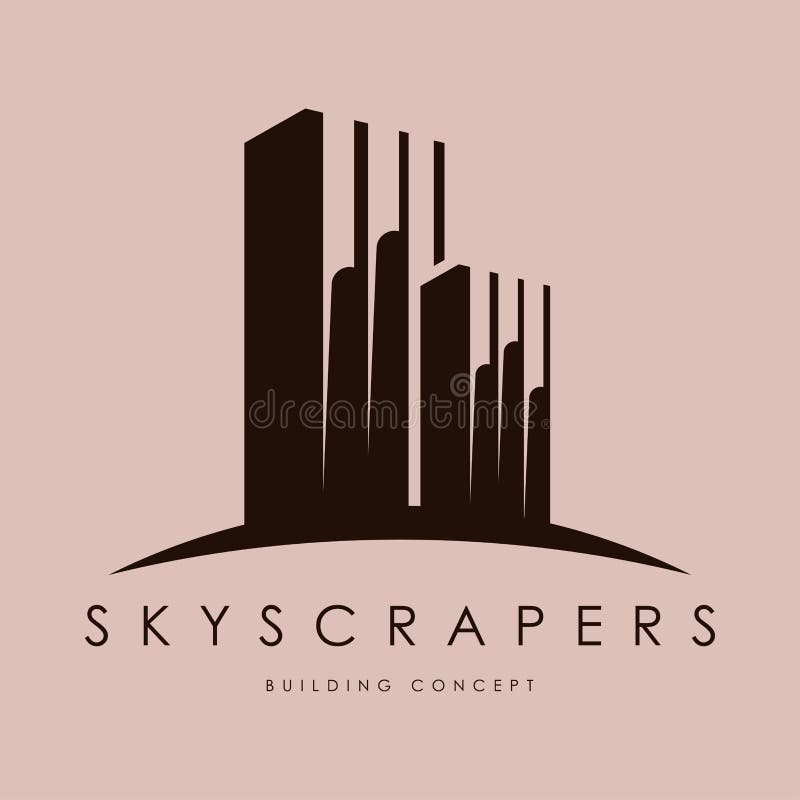 Skyscraper Logo Design Concept Vector Stock Vector - Illustration of ...