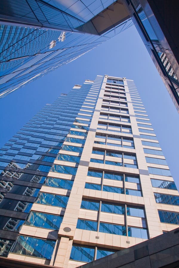 Skyscraper looking up stock image. Image of hong, asian - 7081049