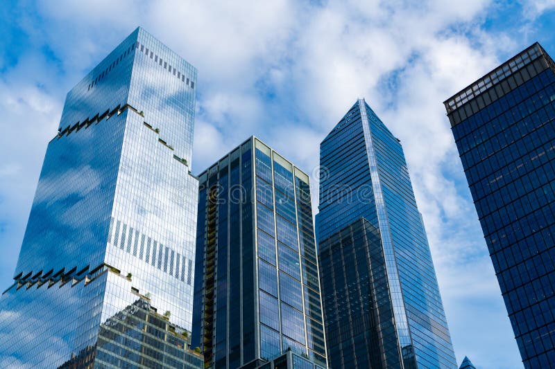 Skyscraper in Metropolis City. City Downtown with Skyscraper in ...