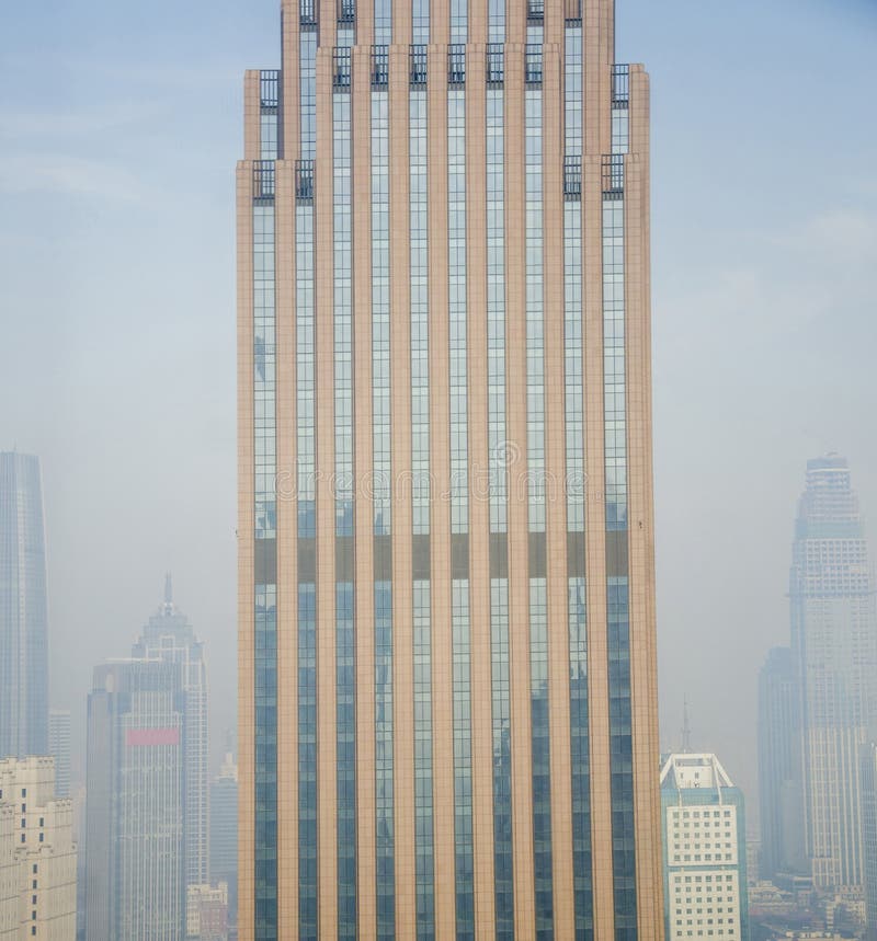 The skyscraper and mist stock photo. Image of tower, office - 88755372