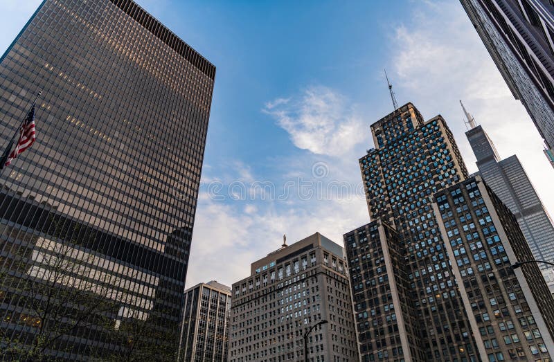 Skyscraper Modern Building Architecture in Metropolis City Downtown ...