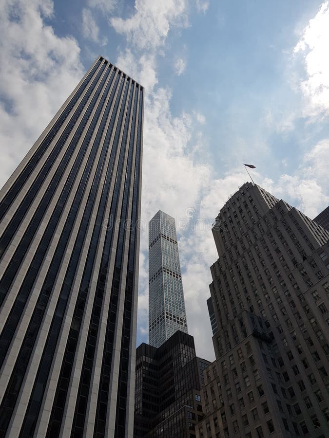 Skyscraper, Modern Building on a Blue Skye Background Stock Photo ...
