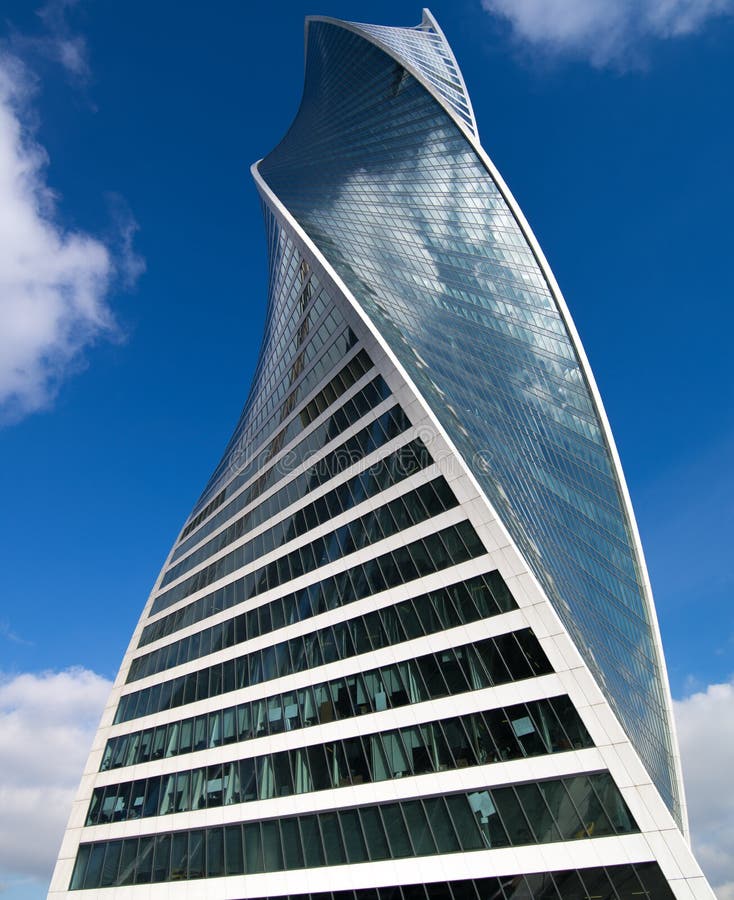 Skyscraper of the Moscow Business Center Editorial Stock Image - Image ...