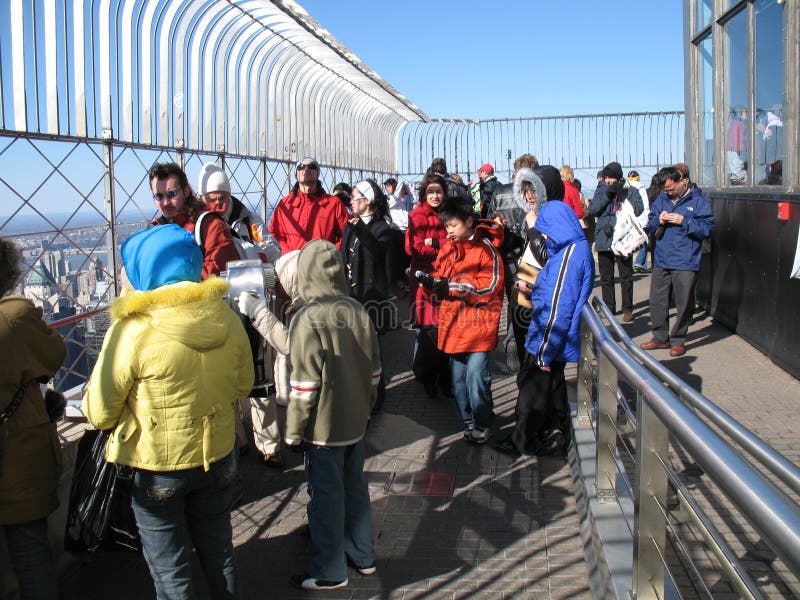 Skyscraper Observation Deck Editorial Photography - Image of crowd ...