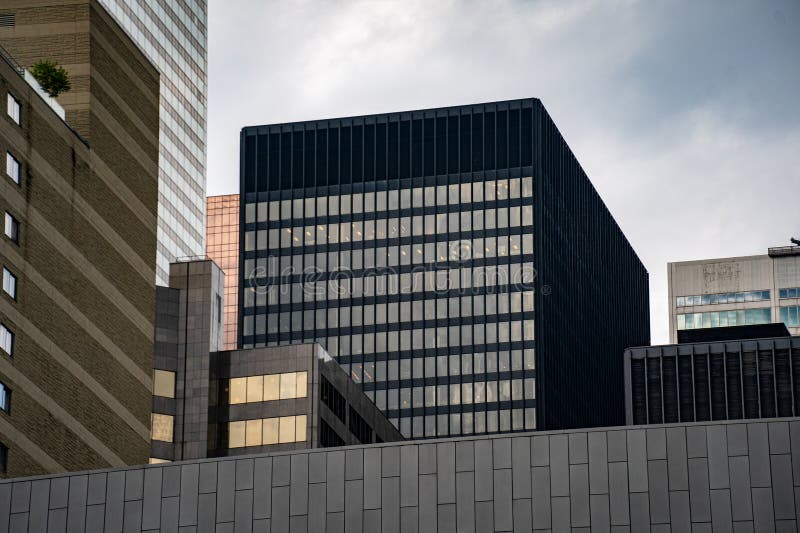 Skyscraper Office Buildings in the Toronto Downtown Stock Photo - Image ...