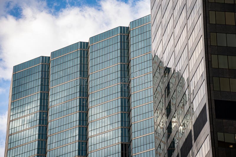 Skyscraper Office Buildings in the Toronto Downtown Stock Photo - Image ...