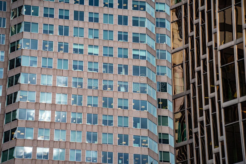 Skyscraper Office Buildings in the Toronto Downtown Stock Image - Image ...